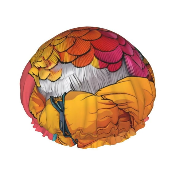 KLL Hip Hummingbird In Jacket Pattern Shower Cap & Bath Cap for Women ...