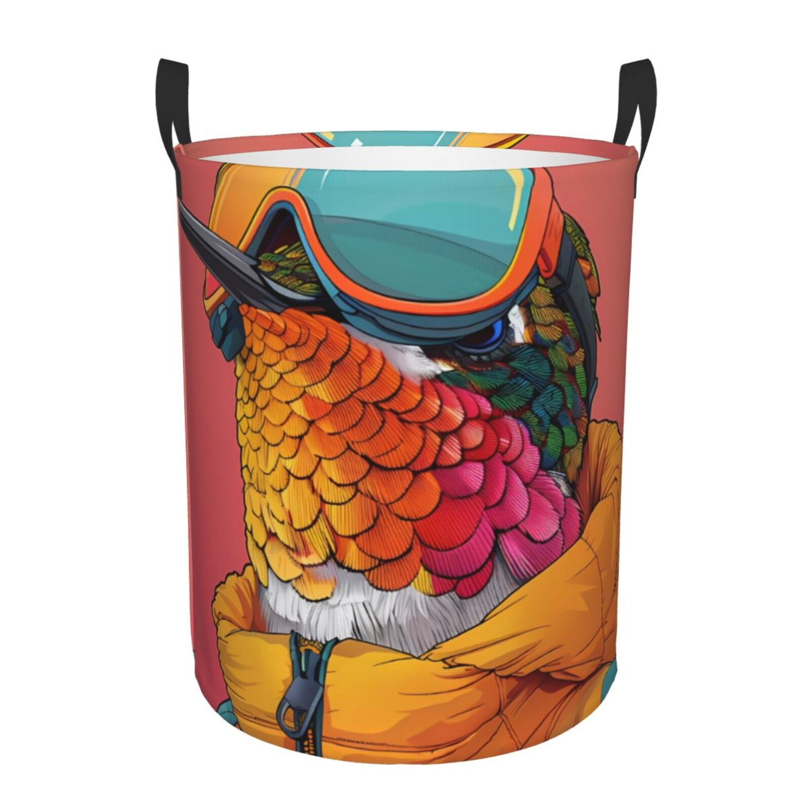 KLL Hip Hummingbird In Jacket Waterproof Foldable Laundry Hamper Bucket ...