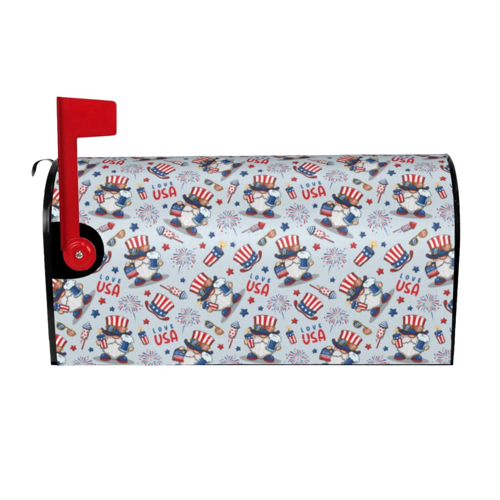 KLL I Love USA Pattern Mailbox Covers,Magnetic Mailbox Waterproof Post ...