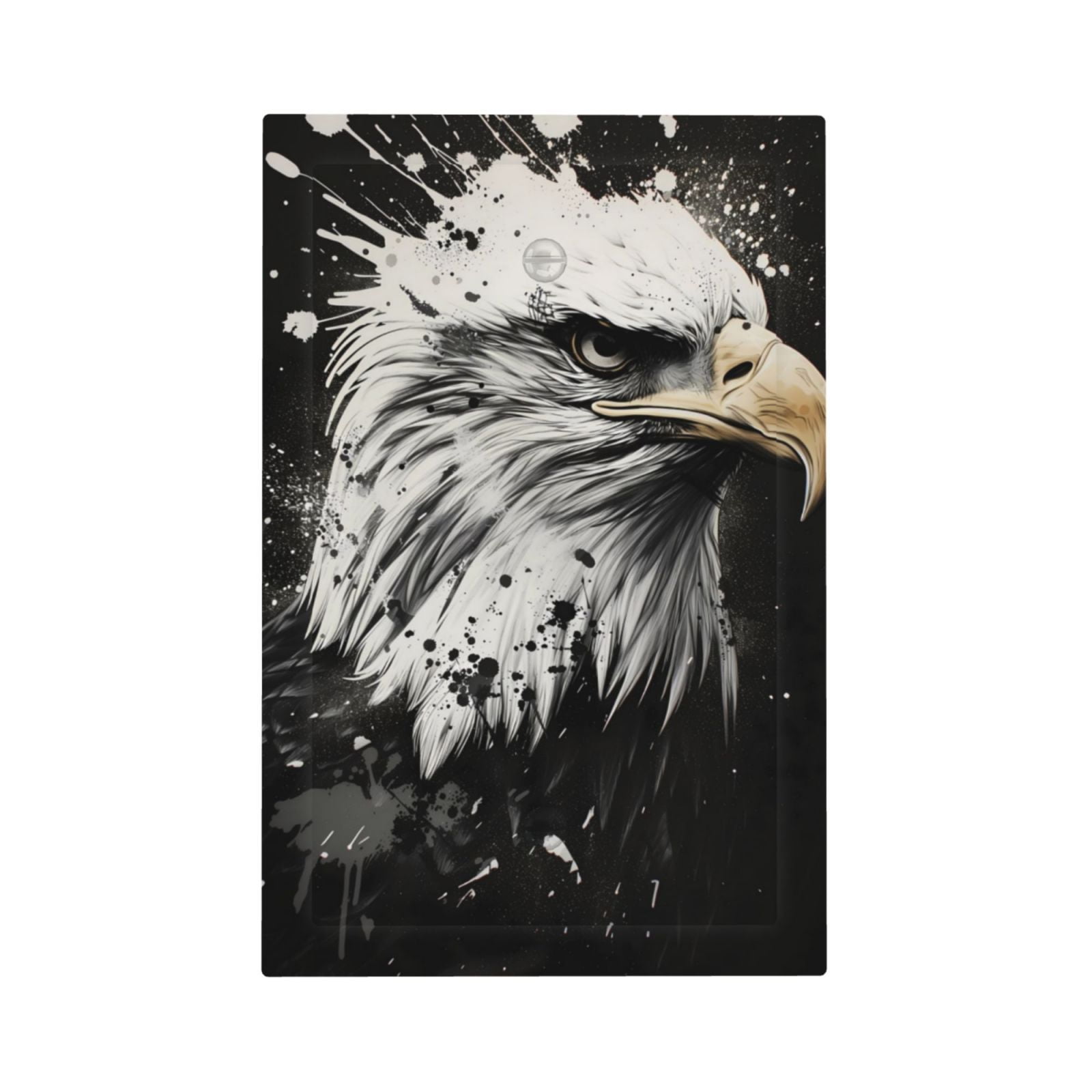 KLL Ink Style Bald Eagle Pattern Electrical Outlet Covers, 3" x 5" 1 ...