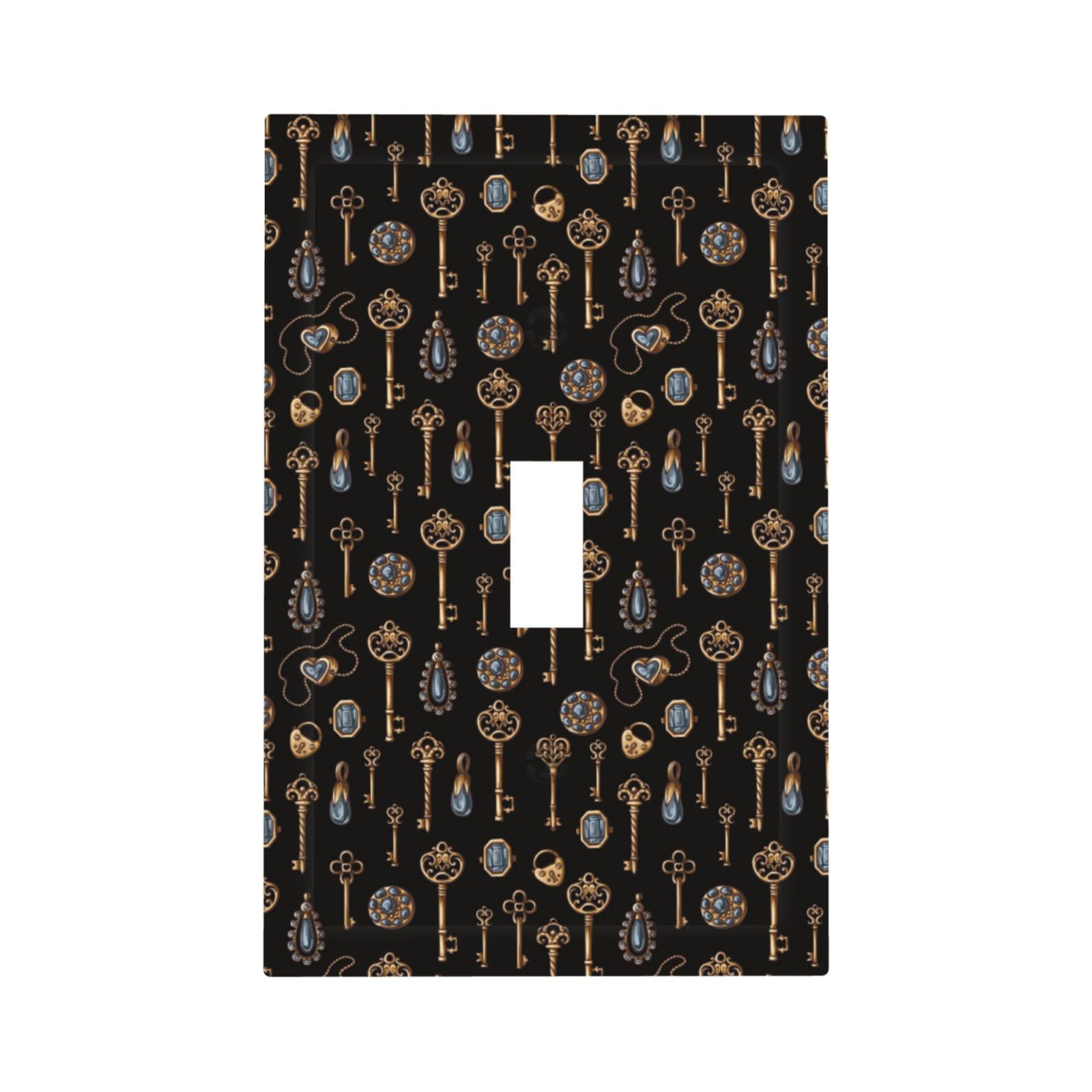 KLL Jewelry And Keys Pattern Electrical Outlet Covers, 3" x 5" 1 Pack ...