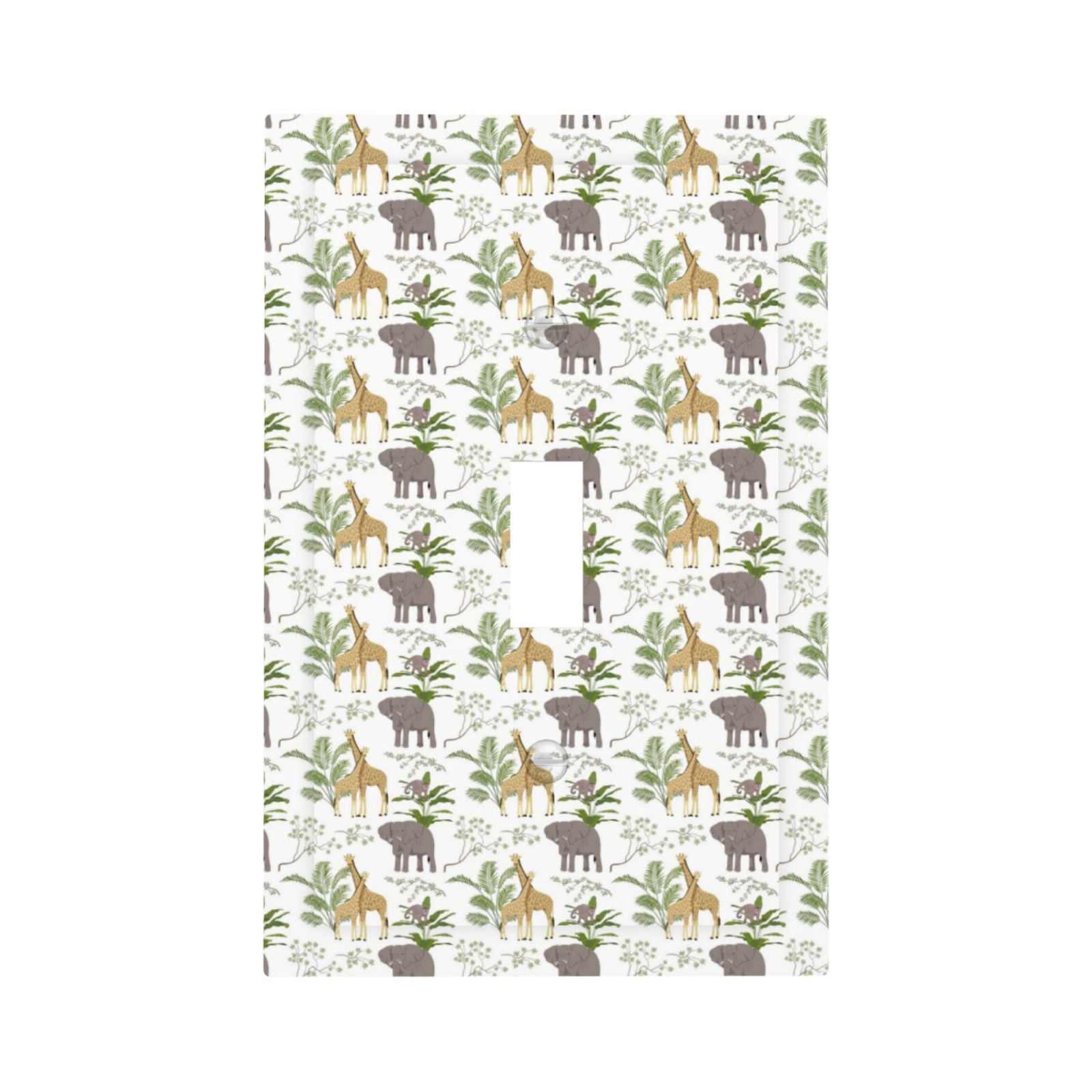 KLL Jungle Animal Pattern Electrical Outlet Covers, 3" x 5" 1 Pack ...