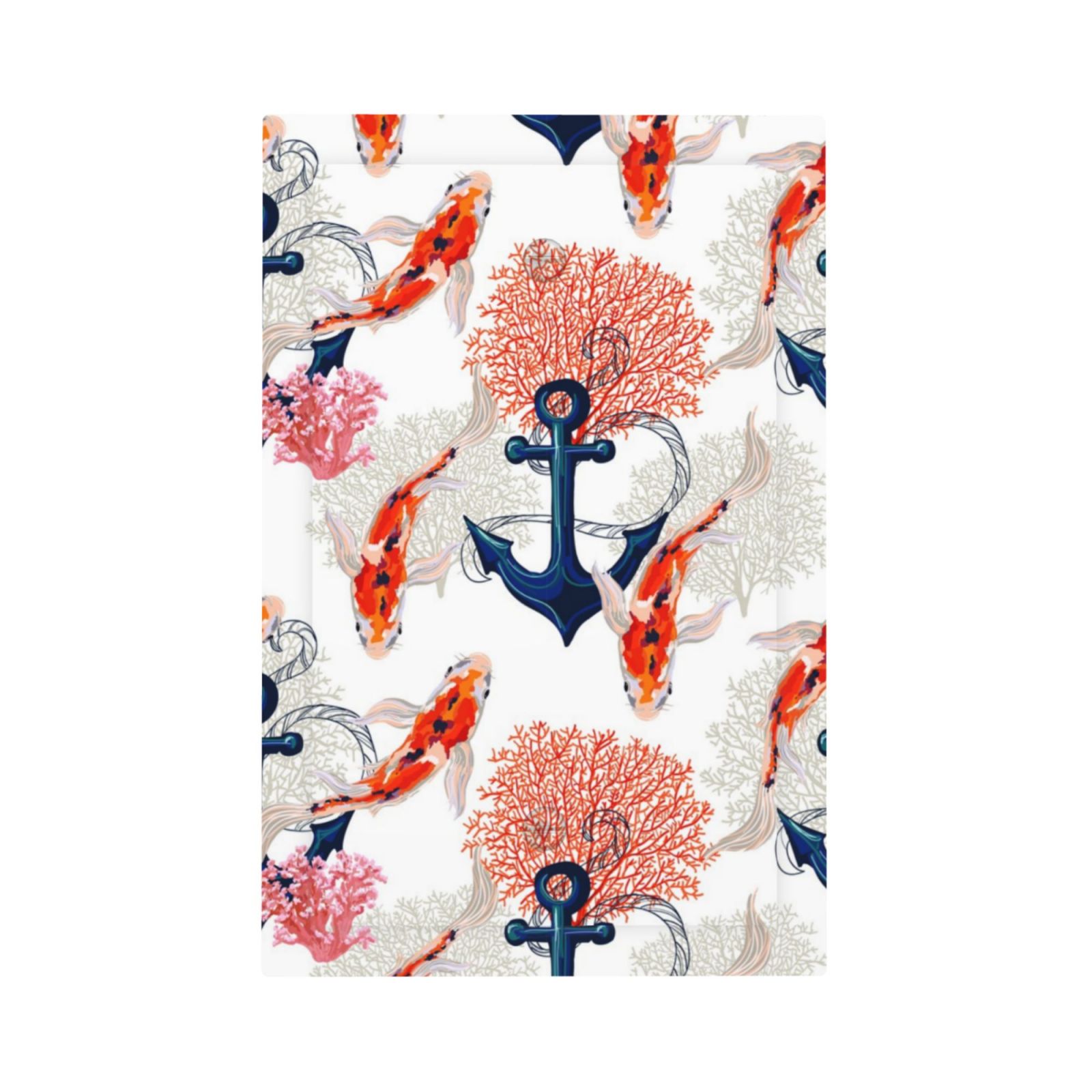 KLL Koi Fish And Corals Pattern Electrical Outlet Covers, 3" x 5" 1 ...