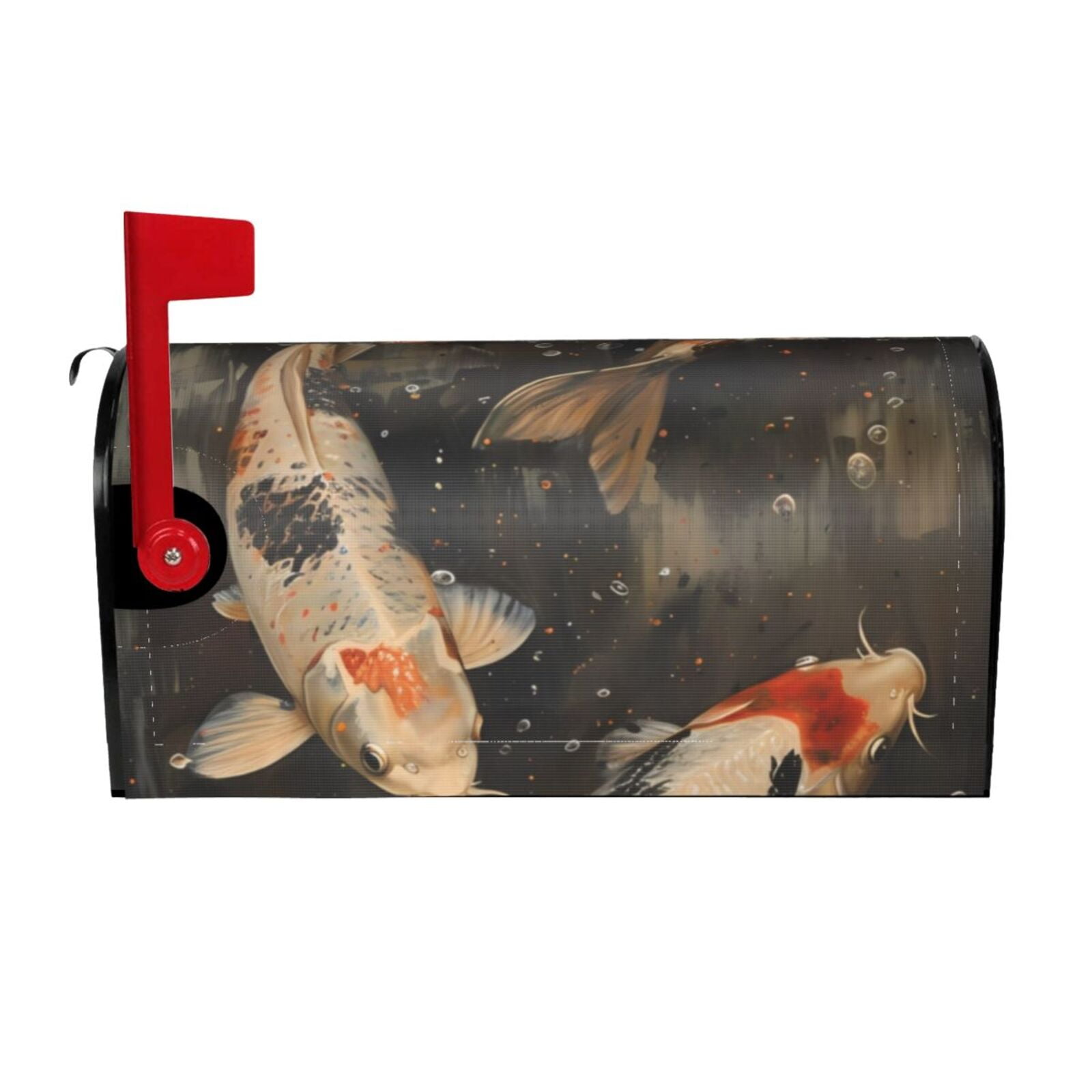 KLL Koi Fish Tranquility Pattern Mailbox Covers,Magnetic Mailbox ...