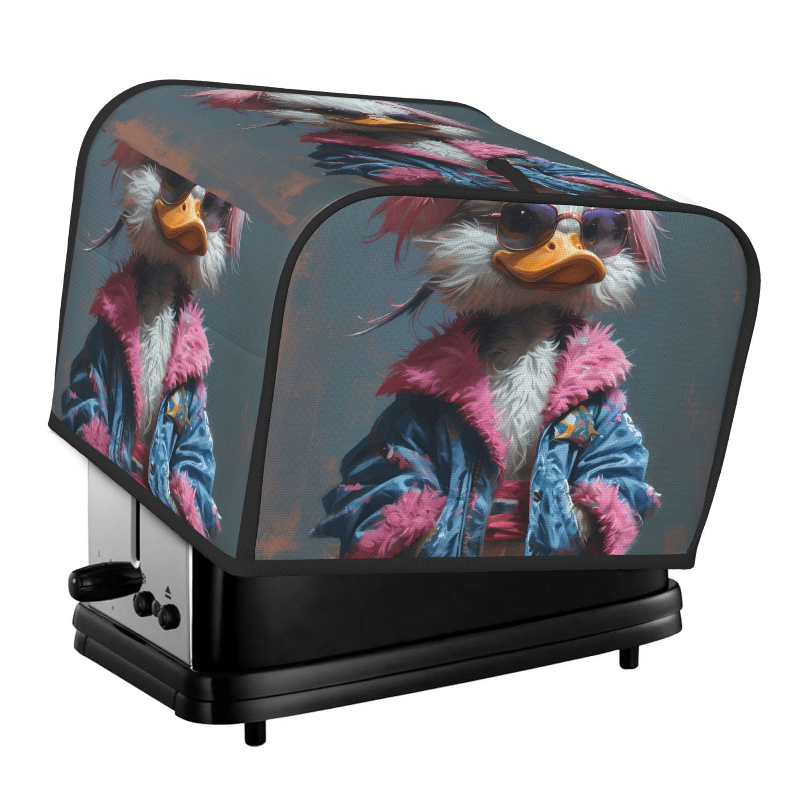 KLL Lady Duck Print 4 Slice Toaster Dust Covers Kitchen Small Appliance ...