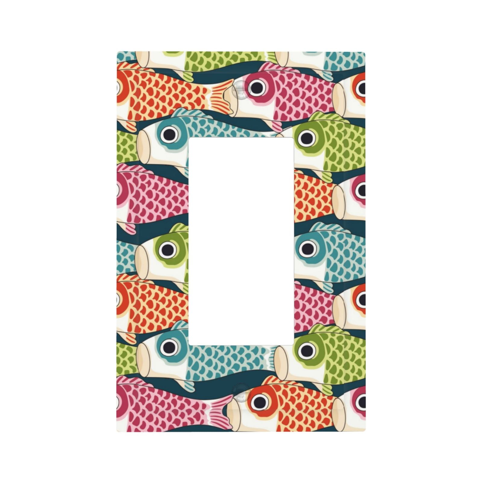 KLL Lantern Koi Fish Pattern Electrical Outlet Covers, 3" x 5" 1 Pack ...