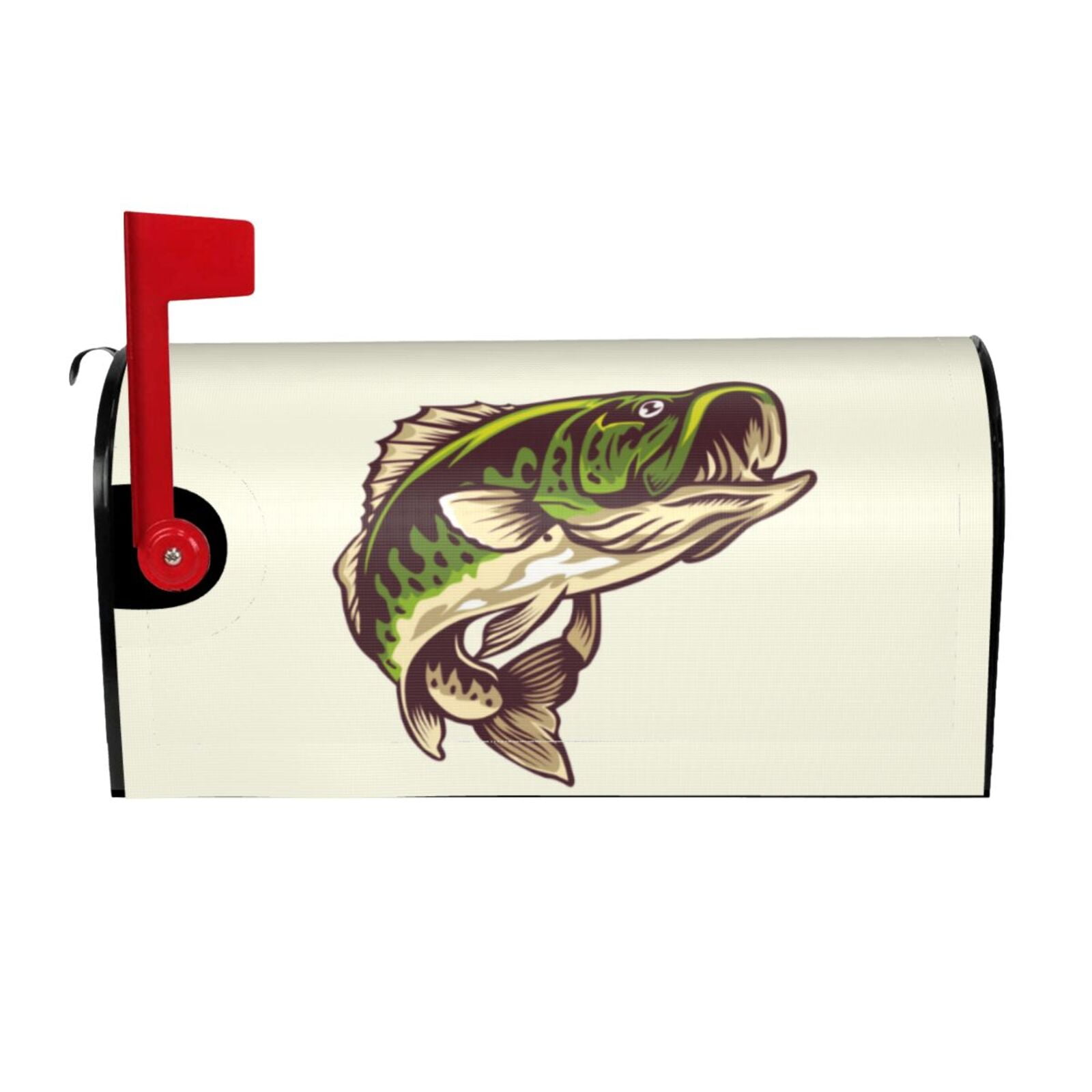 KLL Largemouth Bass Fish (3) Pattern Mailbox Covers,Magnetic Mailbox ...