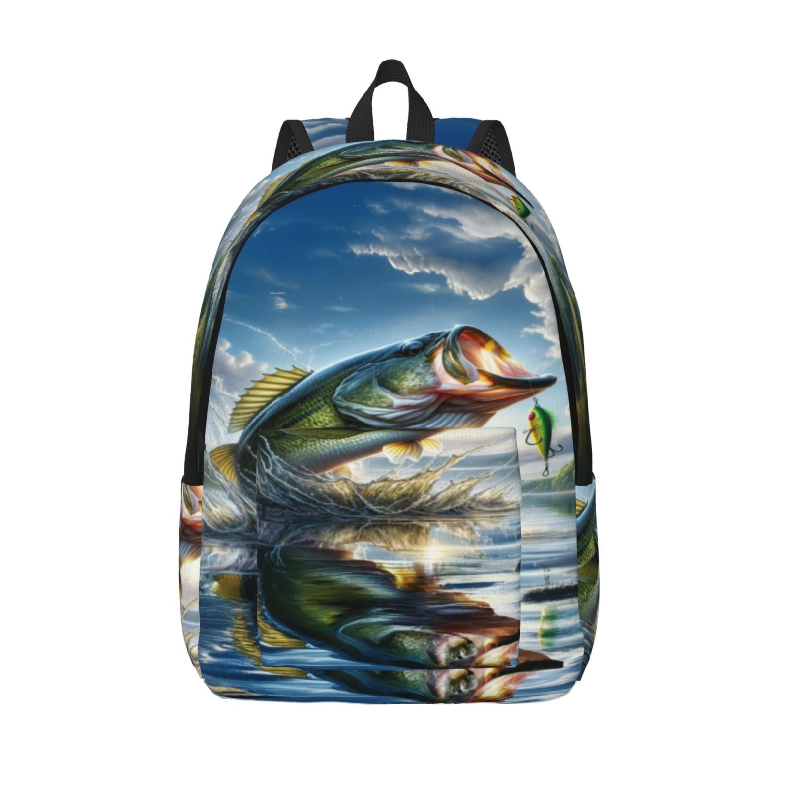 KLL Largemouth Bass Jumping Out of The Water Print Travel Laptop ...