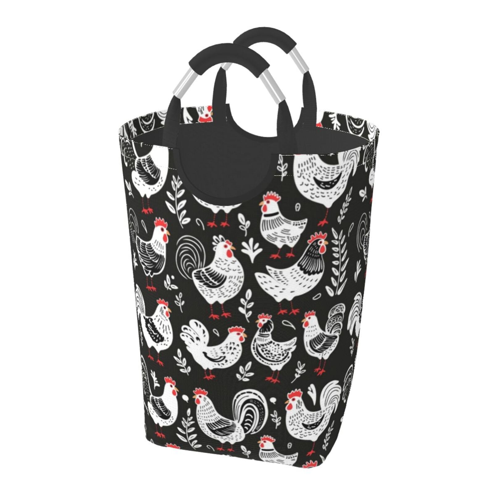 KLL Laying Hens And Roosters Laundry Hamper,Large Canvas Fabric ...