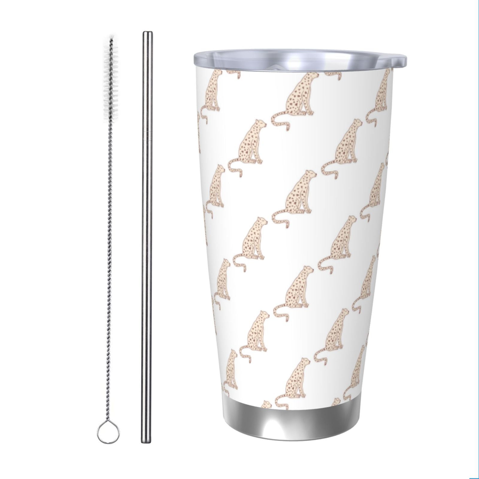 KLL Leopard Print Print 40oz Stainless Steel Insulated Car Cup with ...