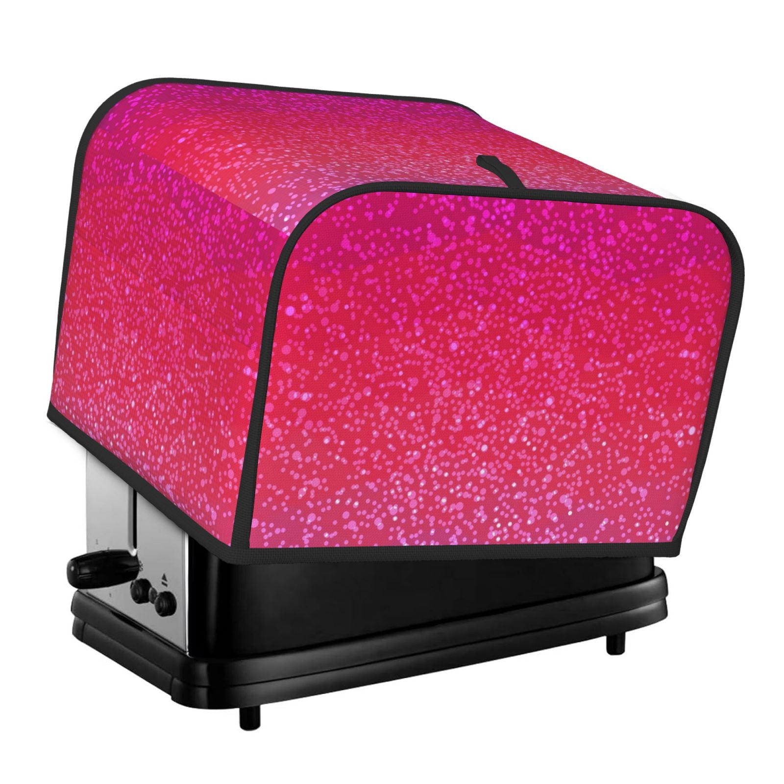 KLL Light Purple Glitter Print 4 Slice Toaster Dust Covers Kitchen ...