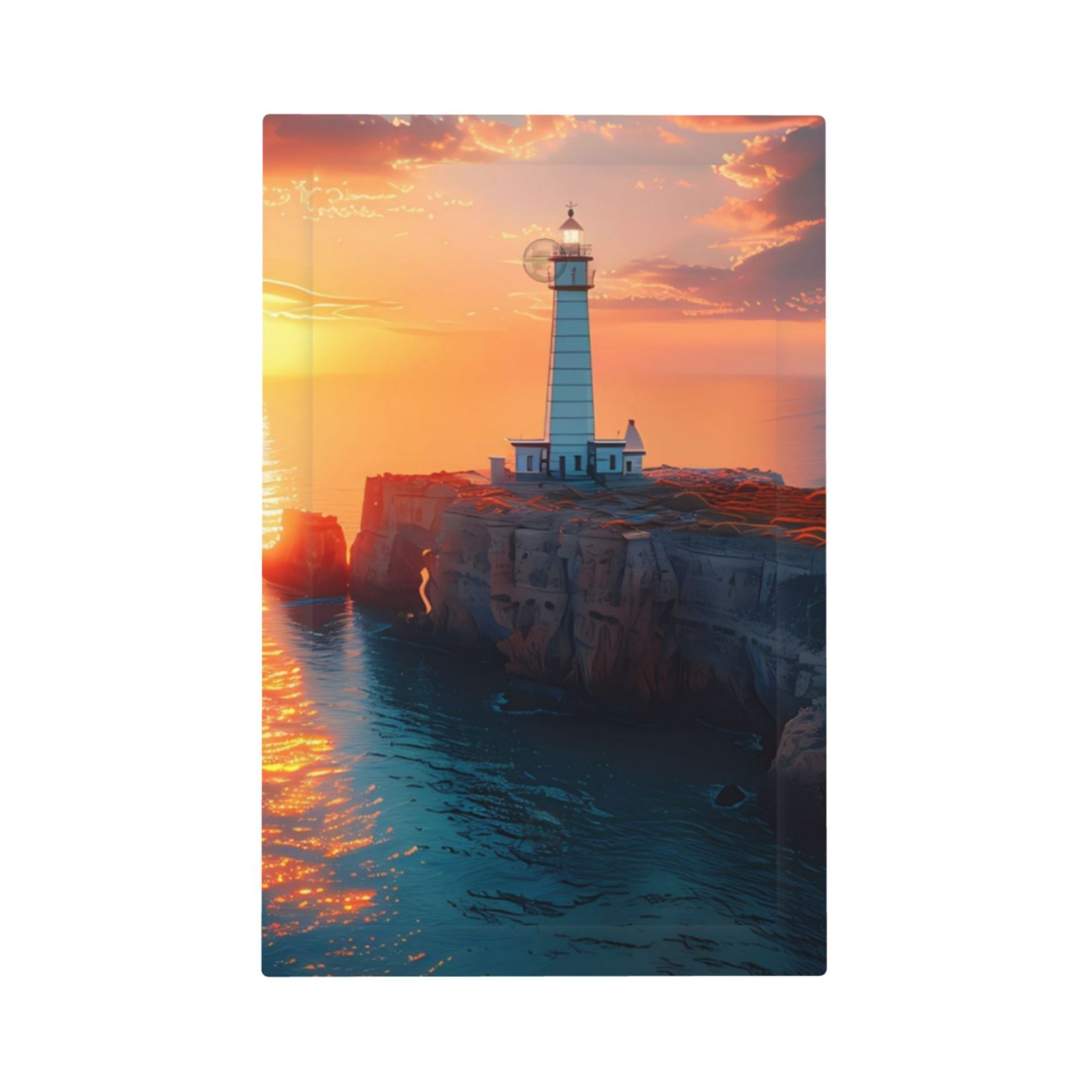KLL Lighthouse At Sunset Coast Pattern Electrical Outlet Covers, 3" x 5 ...