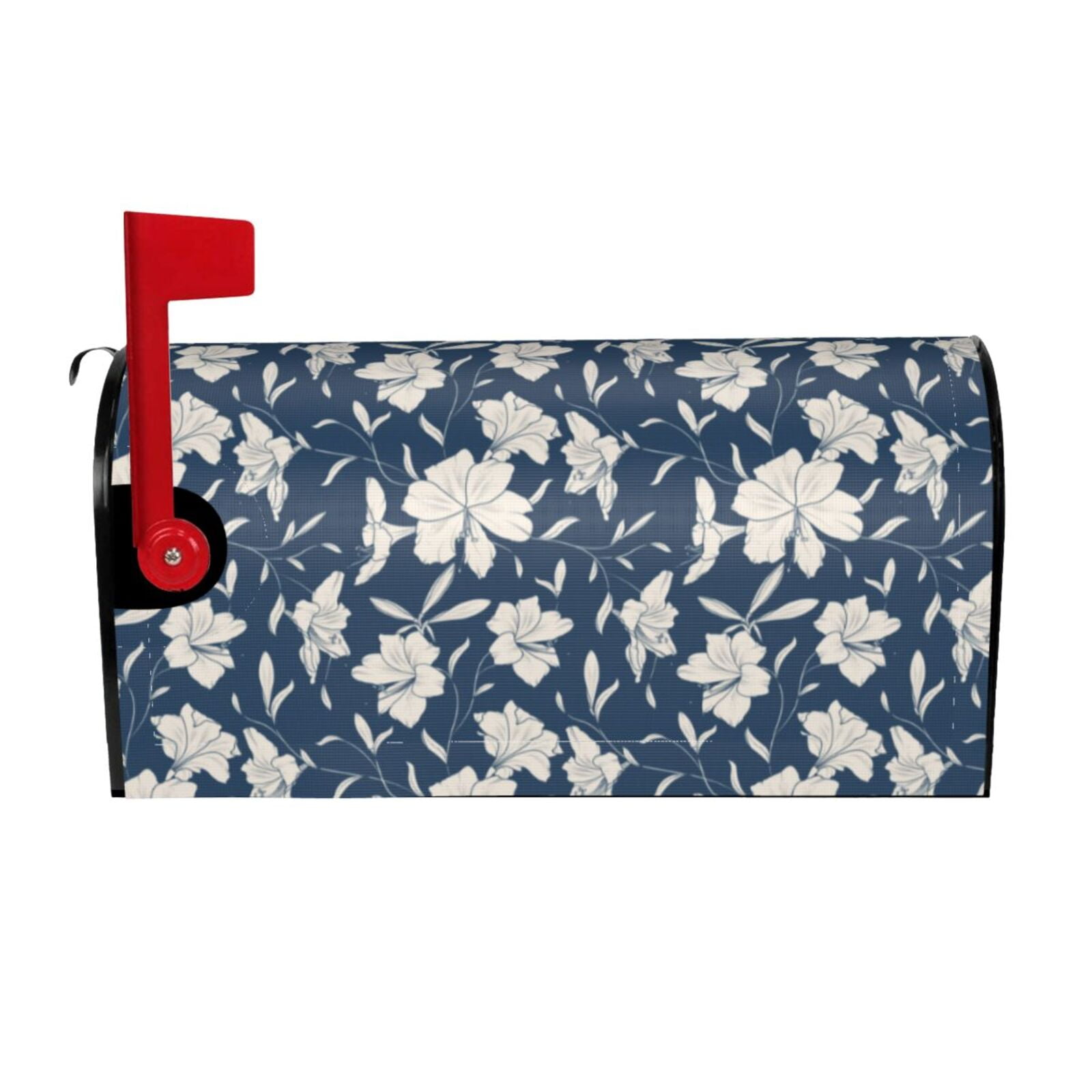 KLL Lilies Flowers Pattern Mailbox Covers,Magnetic Mailbox Waterproof ...