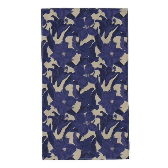 KLL Lilies Flowers Ultra Absorbent & Soft Hand Towels for Bath, Hand ...