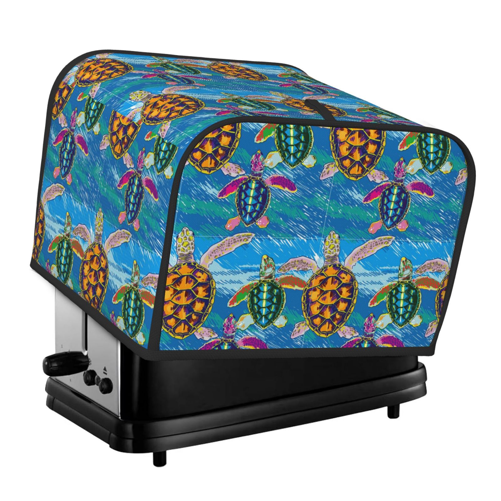 KLL Little Sea Turtles Print 4 Slice Toaster Dust Covers Kitchen Small ...