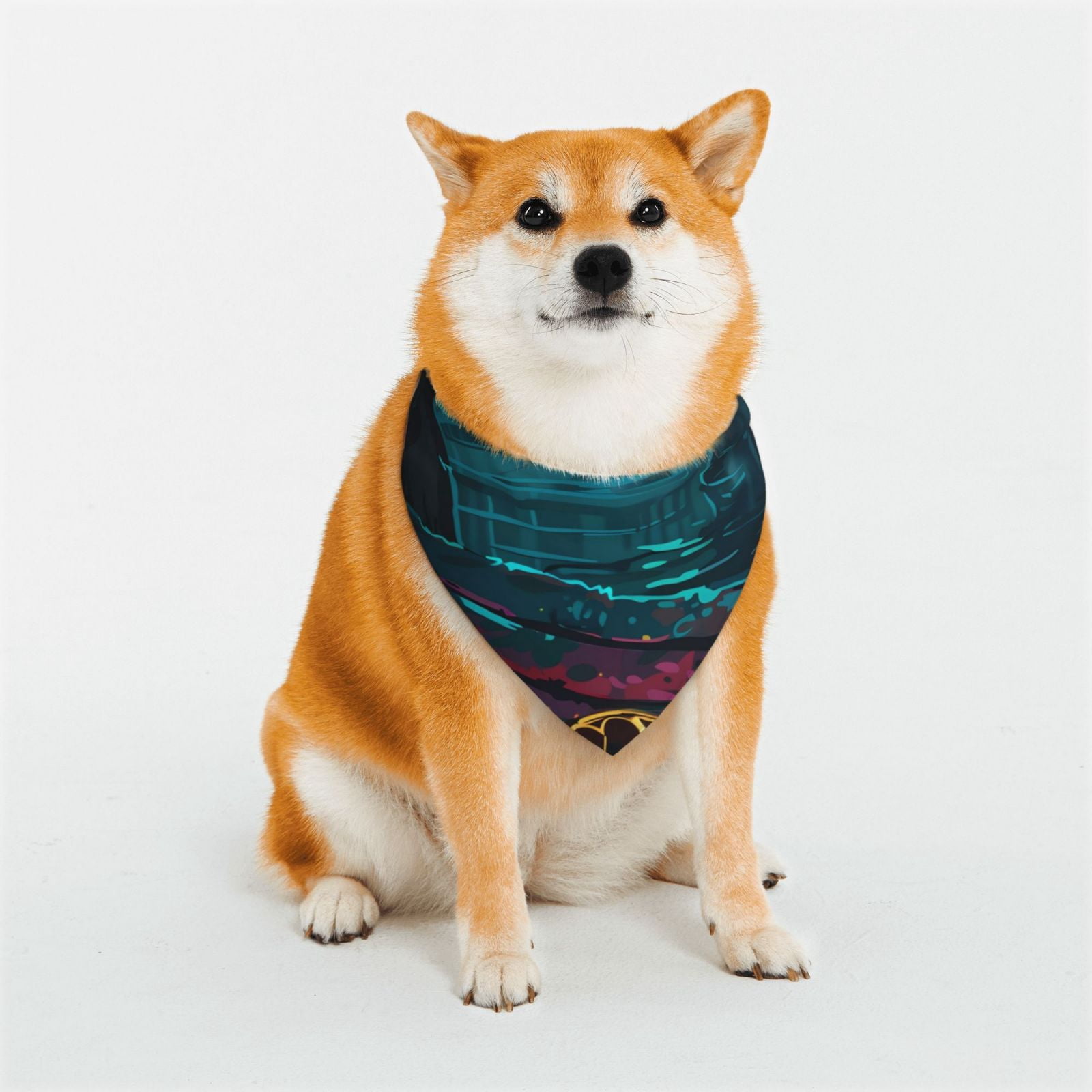 KLL Lost Golden Key Dog Bandanas,Triangle Reversible Pet Scarf for ...