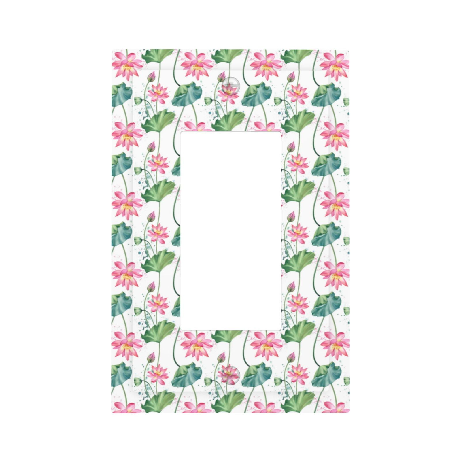 KLL Lotus Flower Pattern Electrical Outlet Covers, 3" x 5" 1 Pack ...