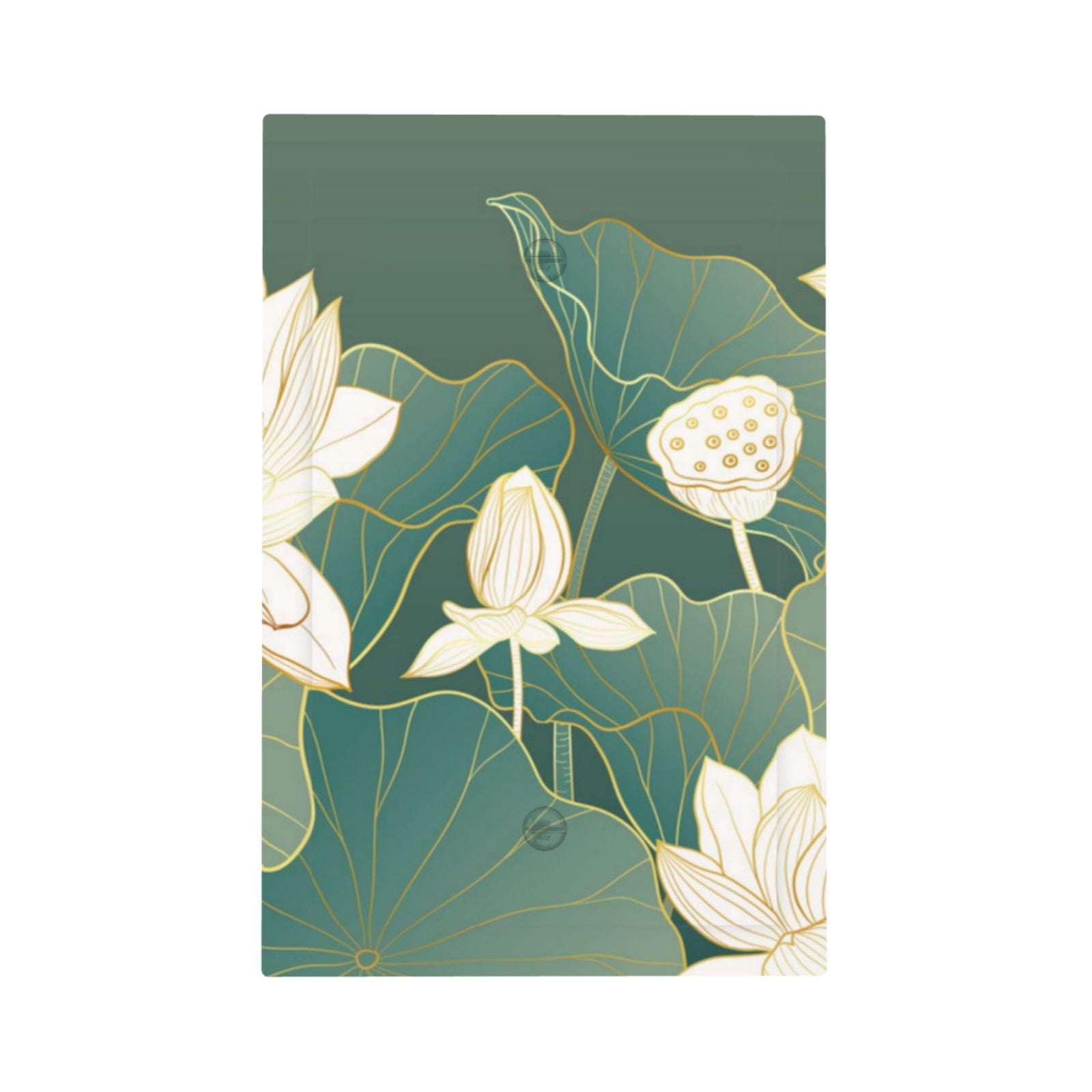 KLL Lotus Golden Line Pattern Electrical Outlet Covers, 3" x 5" 1 Pack ...