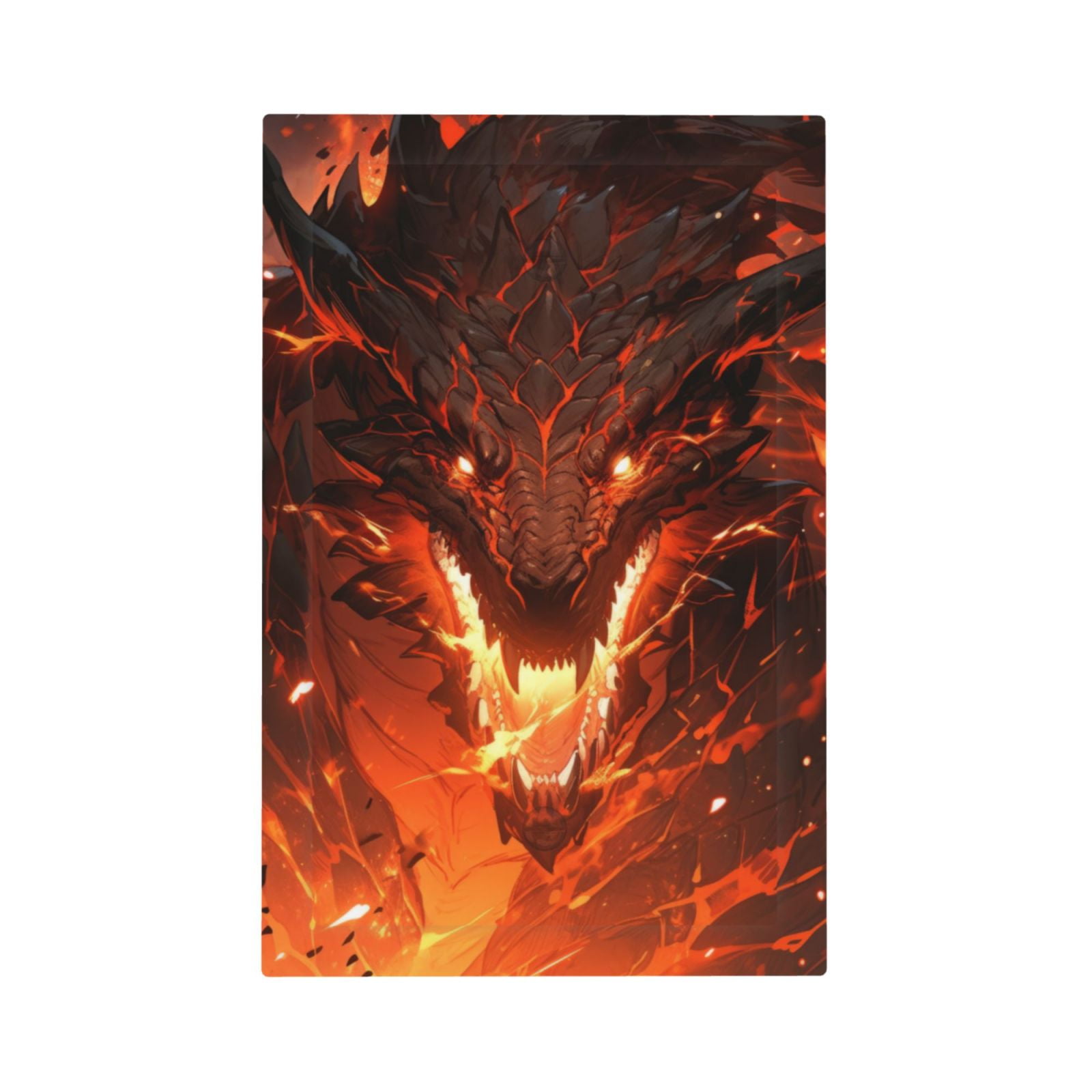 KLL Magma Fire Black Dragon Pattern Electrical Outlet Covers, 3" x 5" 1 ...