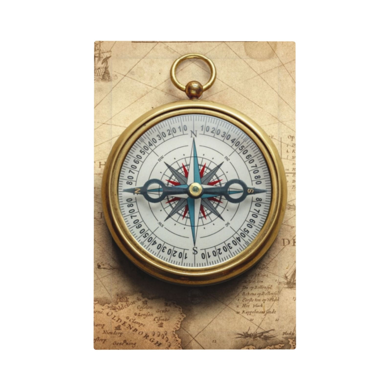 KLL Magnetic Old Compass On World Map Pattern Electrical Outlet Covers ...
