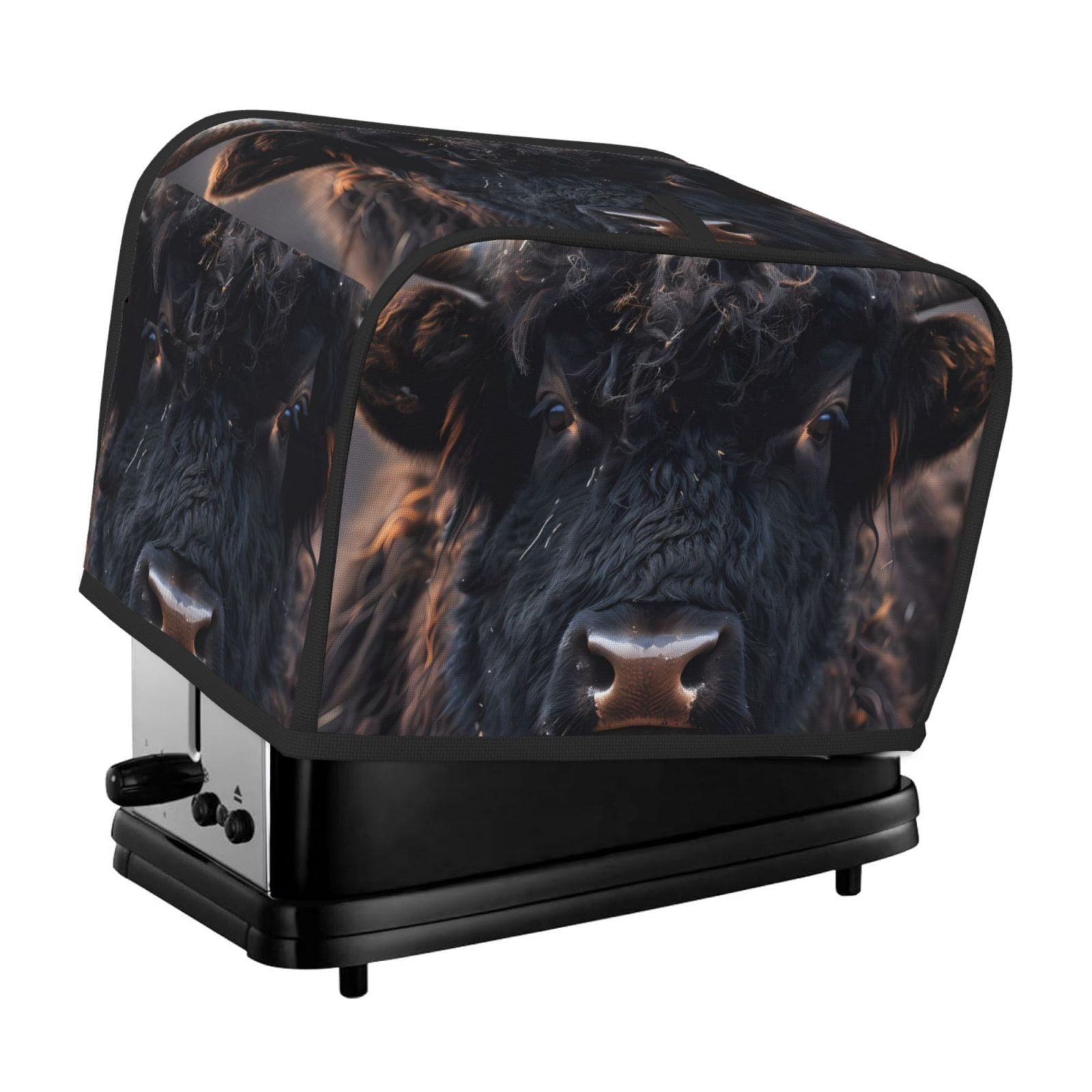 KLL Majestic Black Yak Print 2 Slice Toaster Dust Covers Kitchen Small ...