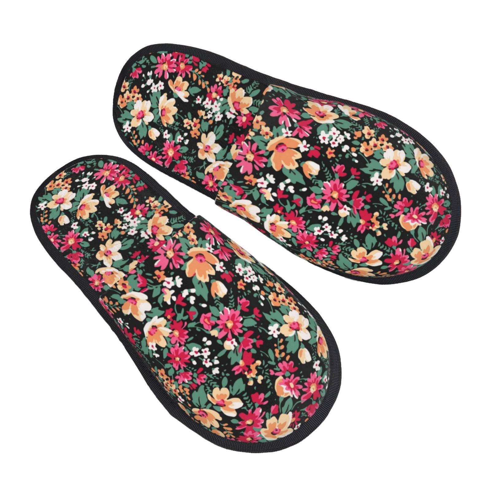 KLL Many Kind Of Flowers Slippers for Women Men House Slip on Indoor ...