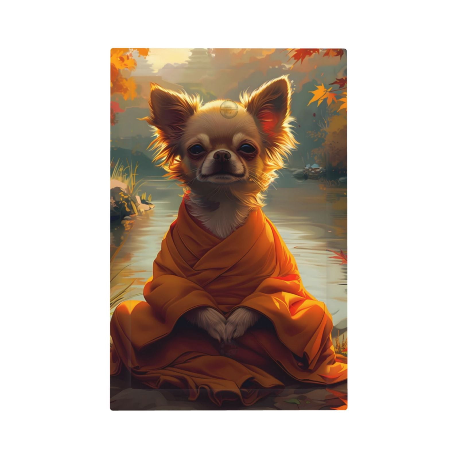 KLL Maple Leaf Meditating Chihuahua Pattern Electrical Outlet Covers, 3 ...