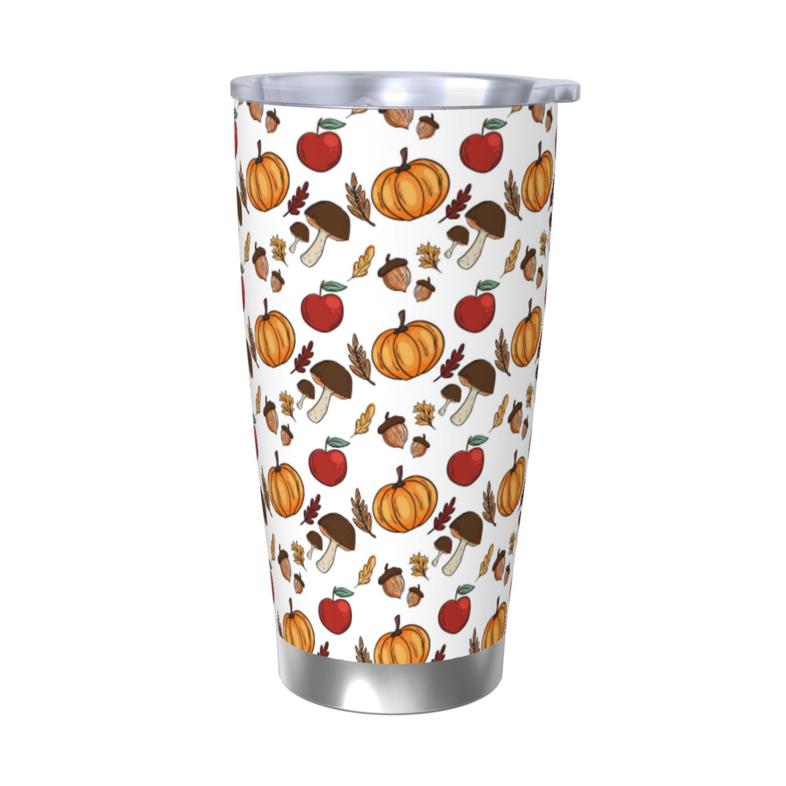 KLL Maple leaf nut Mushroom Print 40oz Stainless Steel Insulated Car ...