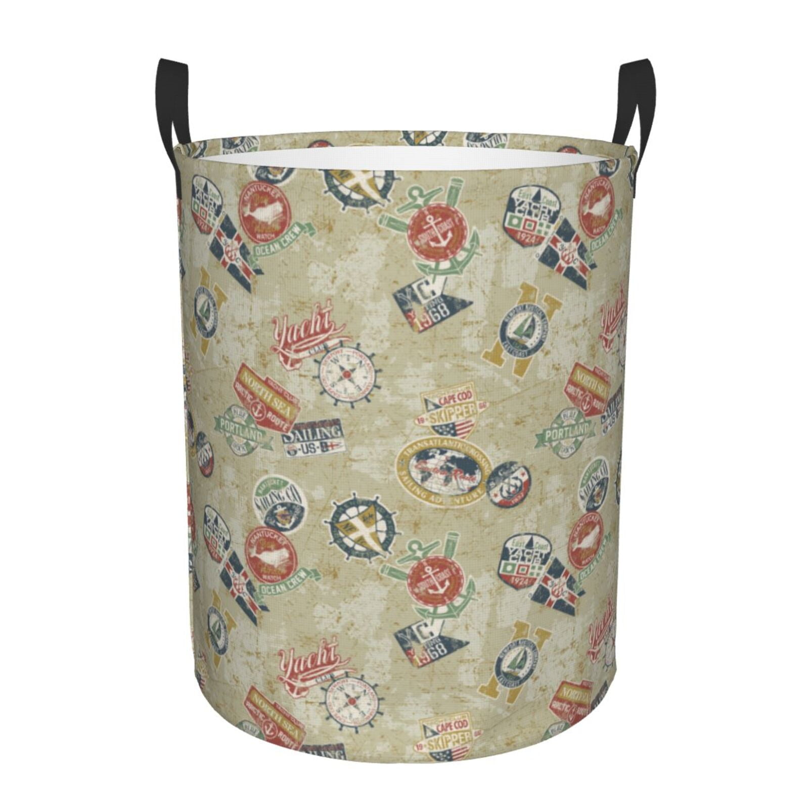 KLL Marine Sailing Badges Waterproof Foldable Laundry Hamper Bucket ...