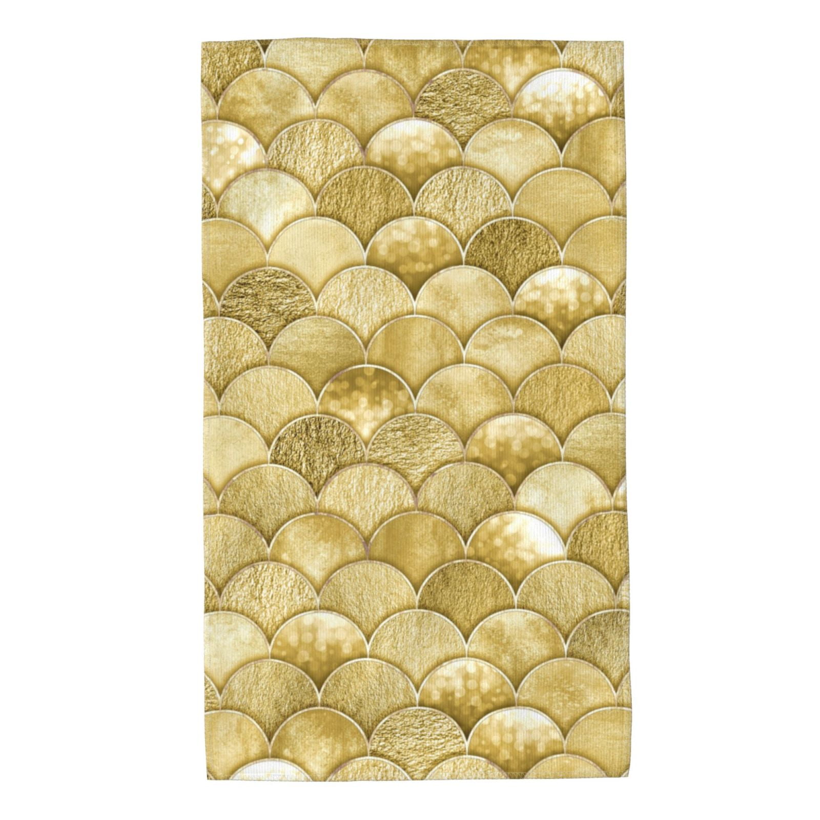 KLL Mermaid Fish Scale Ultra Absorbent & Soft Hand Towels for Bath ...