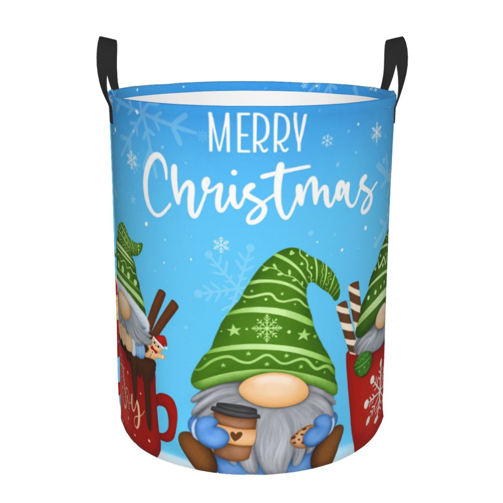 KLL Merry Christmas Gnome Waterproof Foldable Laundry Hamper Bucket ...
