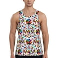 KLL Mexican Bright Style Print Men's Muscle Gym Workout Stringer Tank ...