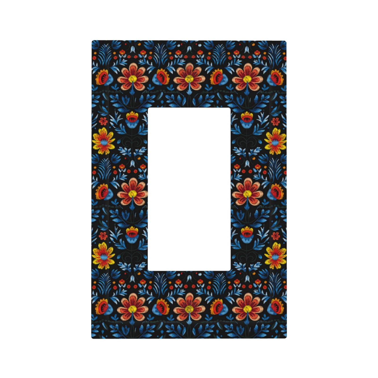 KLL Mexican Flower Pattern Electrical Outlet Covers, 3" x 5" 1 Pack ...