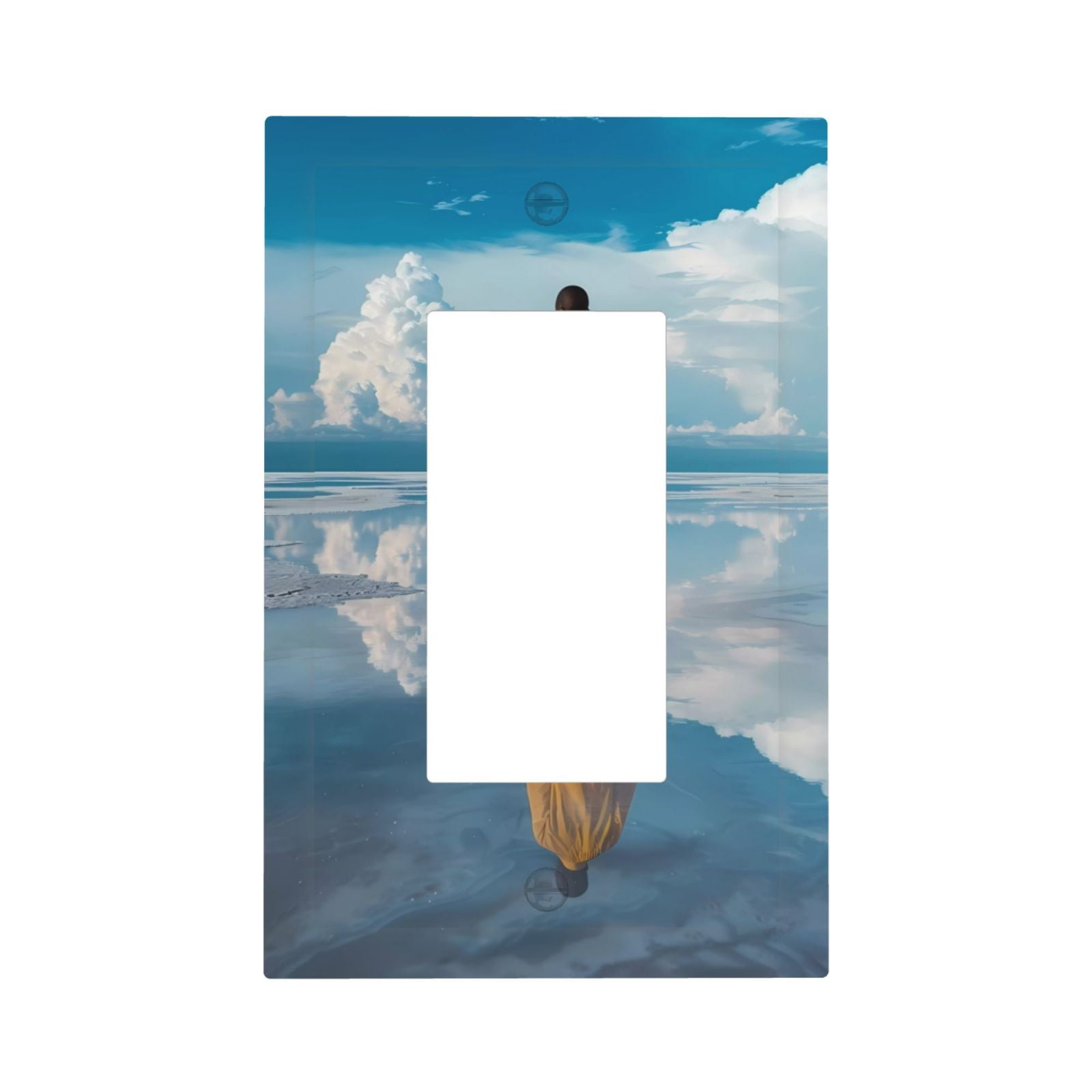 KLL Monk Walking On Water Pattern Electrical Outlet Covers, 3" x 5" 1 ...