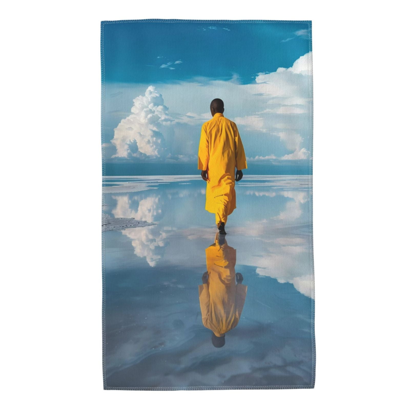 KLL Monk Walking On Water Ultra Absorbent & Soft Hand Towels for Bath ...