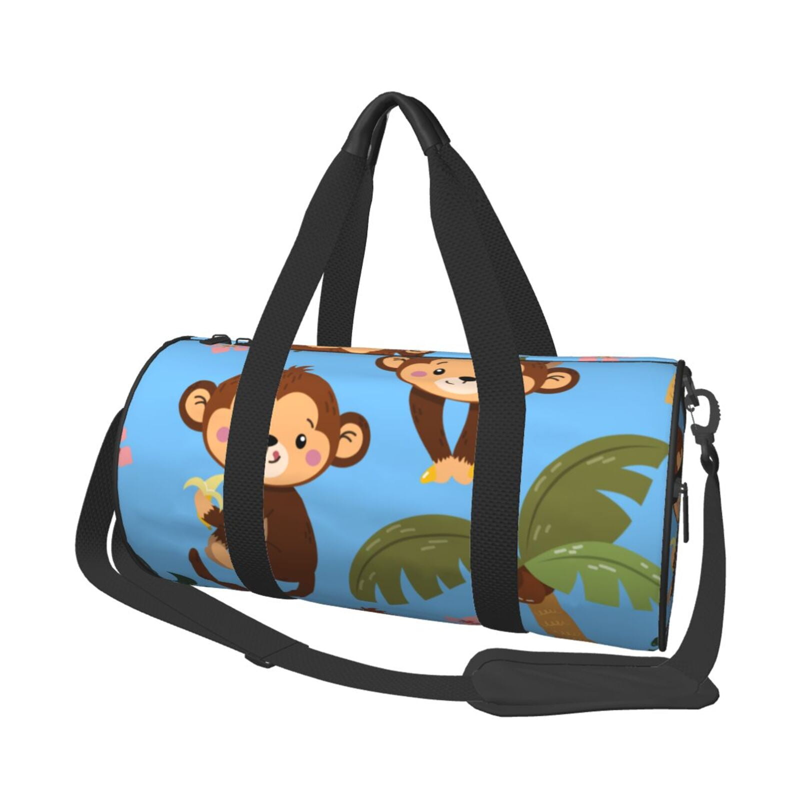 KLL Monkeys Swinging from Palms Duffle Bag For Men Women Sport Gym ...