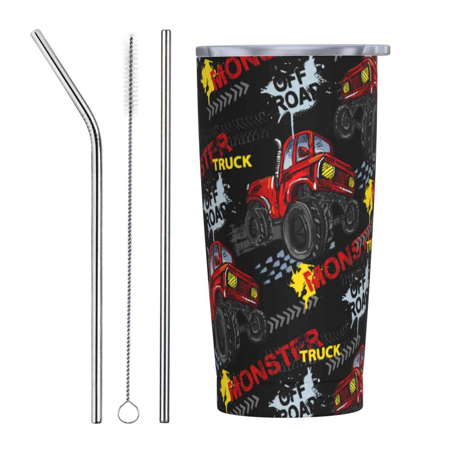 KLL Monster Truck Stainless Steel Vacuum Insulated Coffee Cup 20 oz ...
