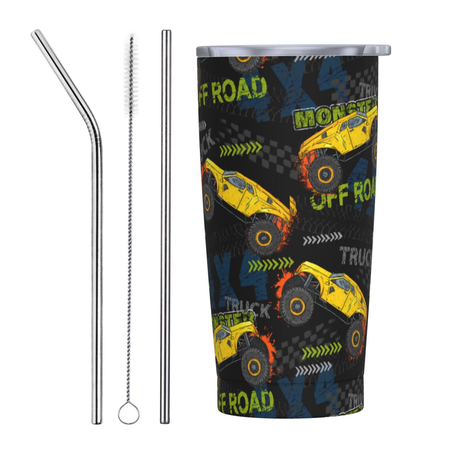 KLL Monster Truck1 Stainless Steel Vacuum Insulated Coffee Cup 20 oz ...