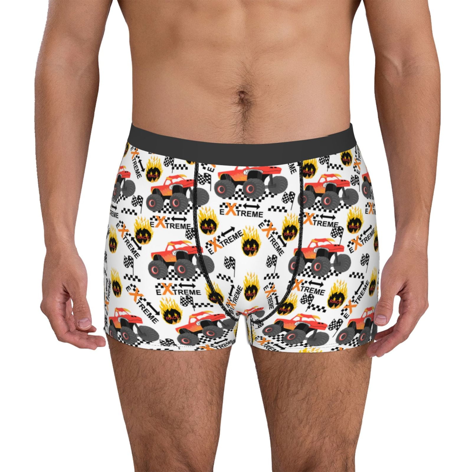 KLL Monster truck Men's Cotton Boxer Briefs Underwear-X-Large - Walmart.com