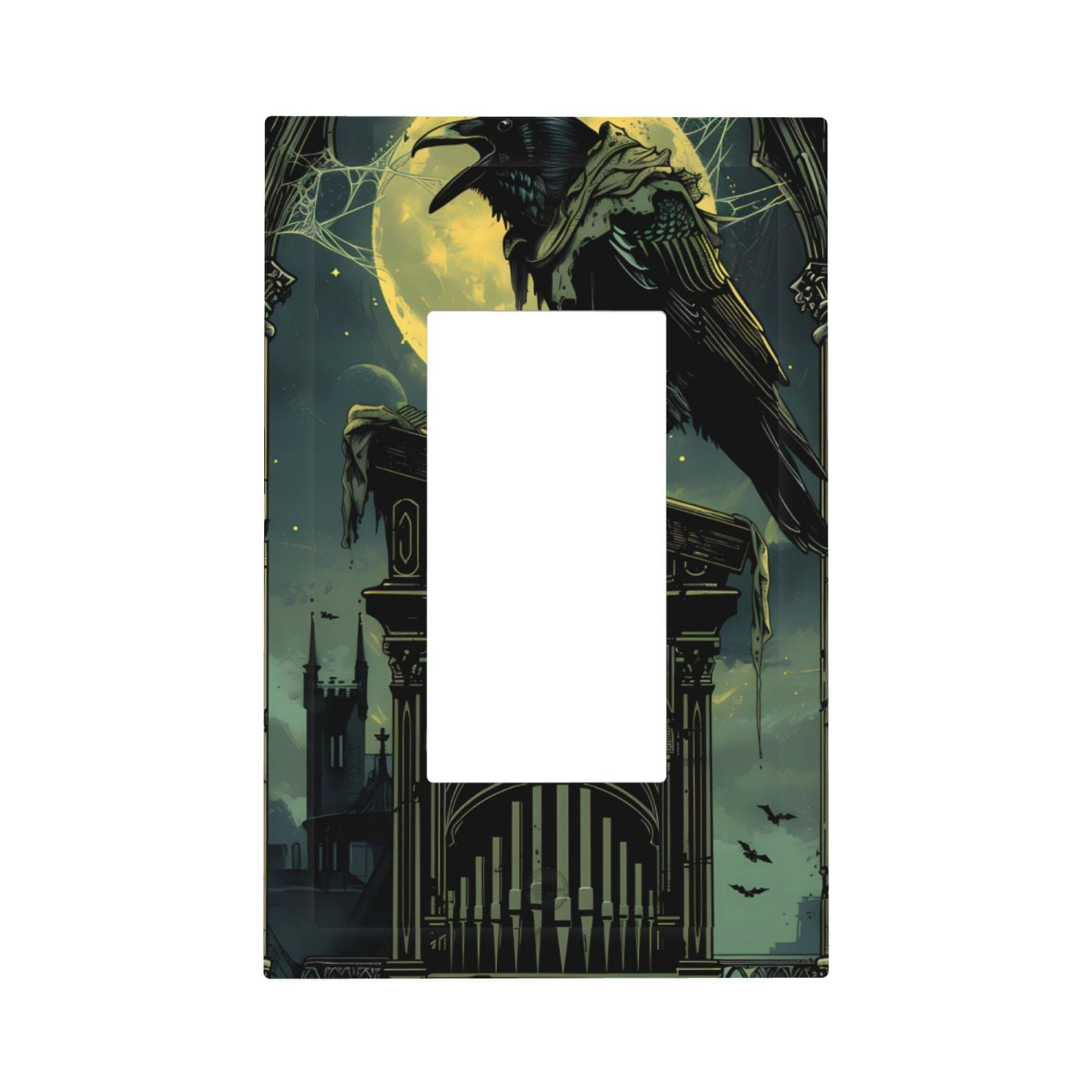 KLL MoonNight Sky Crow Pattern Electrical Outlet Covers, 3" x 5" 1 Pack ...