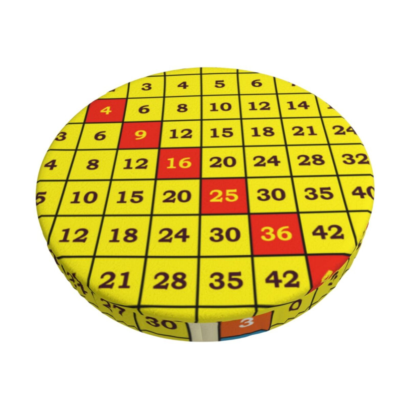 KLL Multiplication Table2 Round Bar Chair Cushion Cover 13 inch ,Bar ...