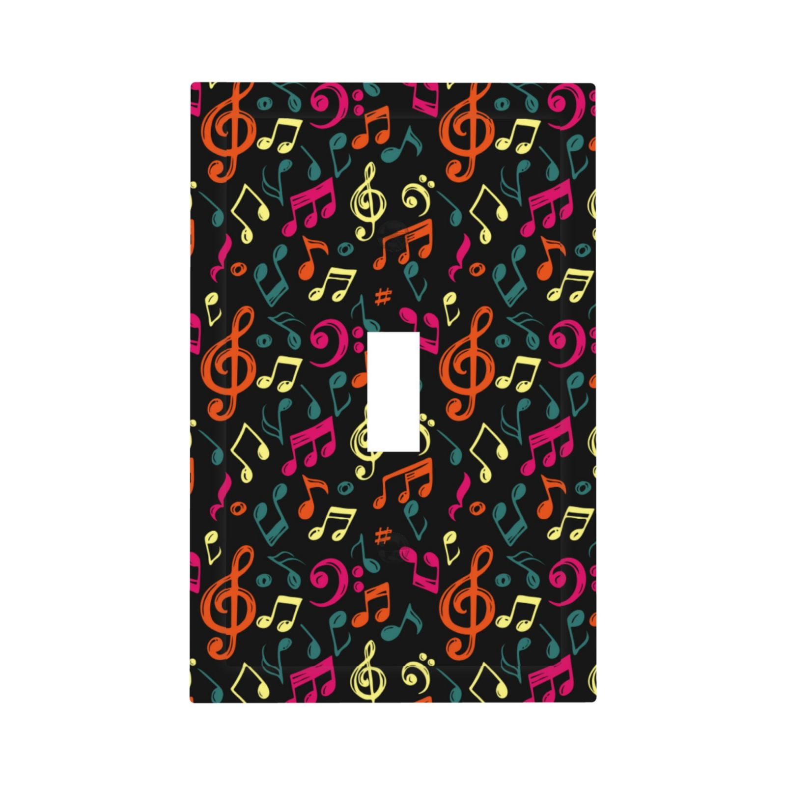 KLL Music Notes Pattern Electrical Outlet Covers, 3" x 5" 1 Pack ...