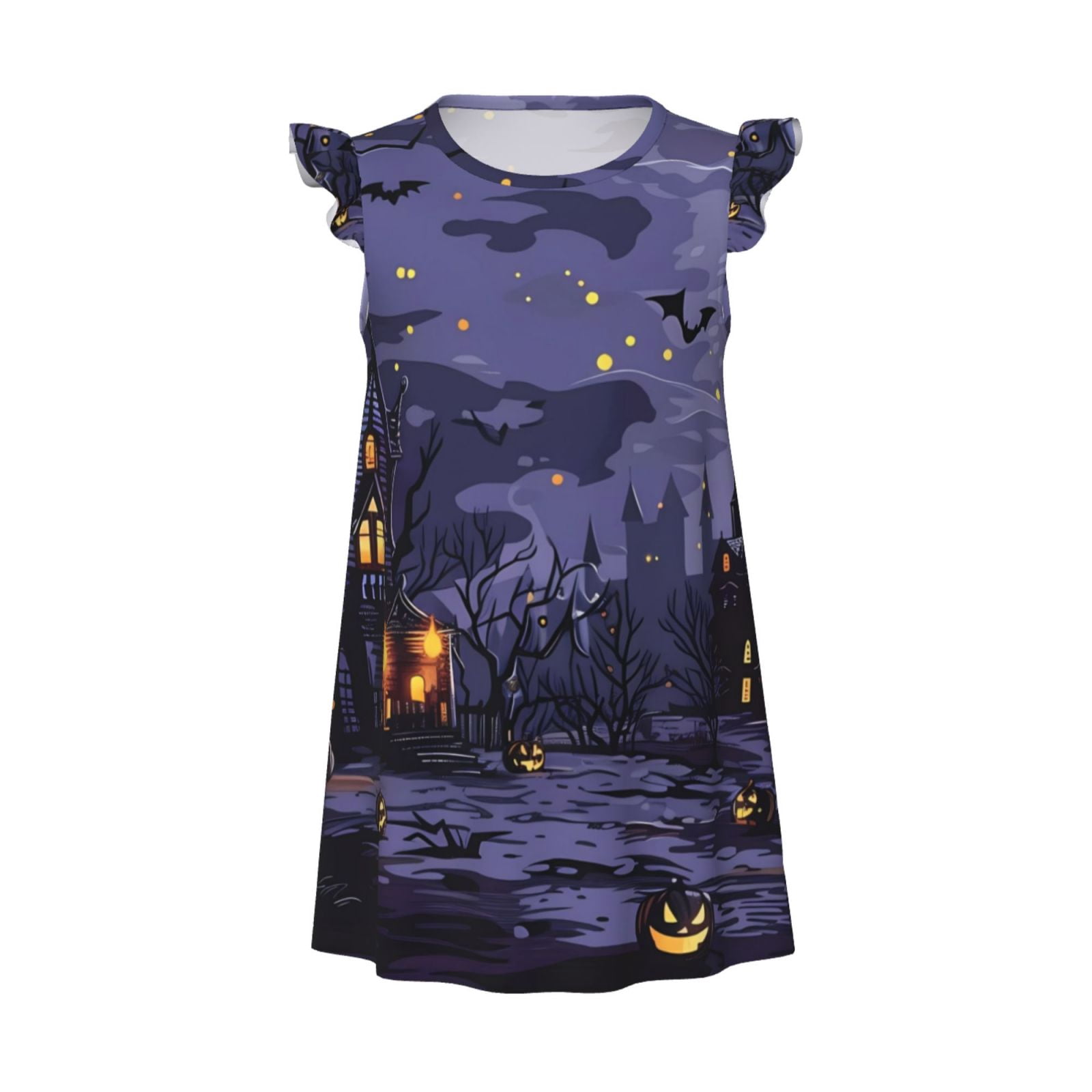 KLL Mystery House Halloween Night Print Girls Nightgowns Pajamas for ...