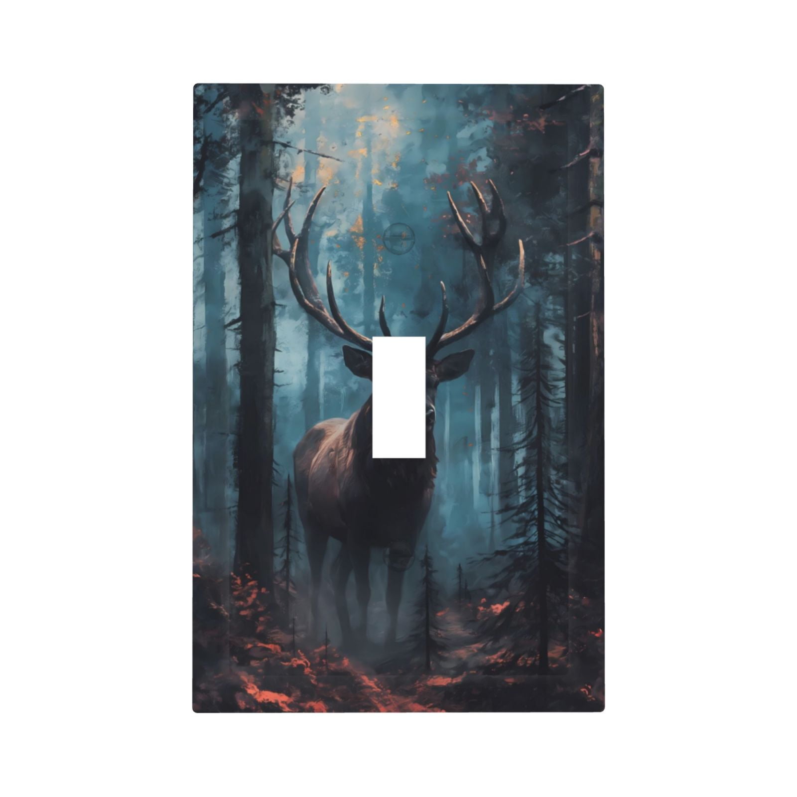 KLL Mystical Forest Elk Pattern Electrical Outlet Covers, 3" x 5" 1 ...
