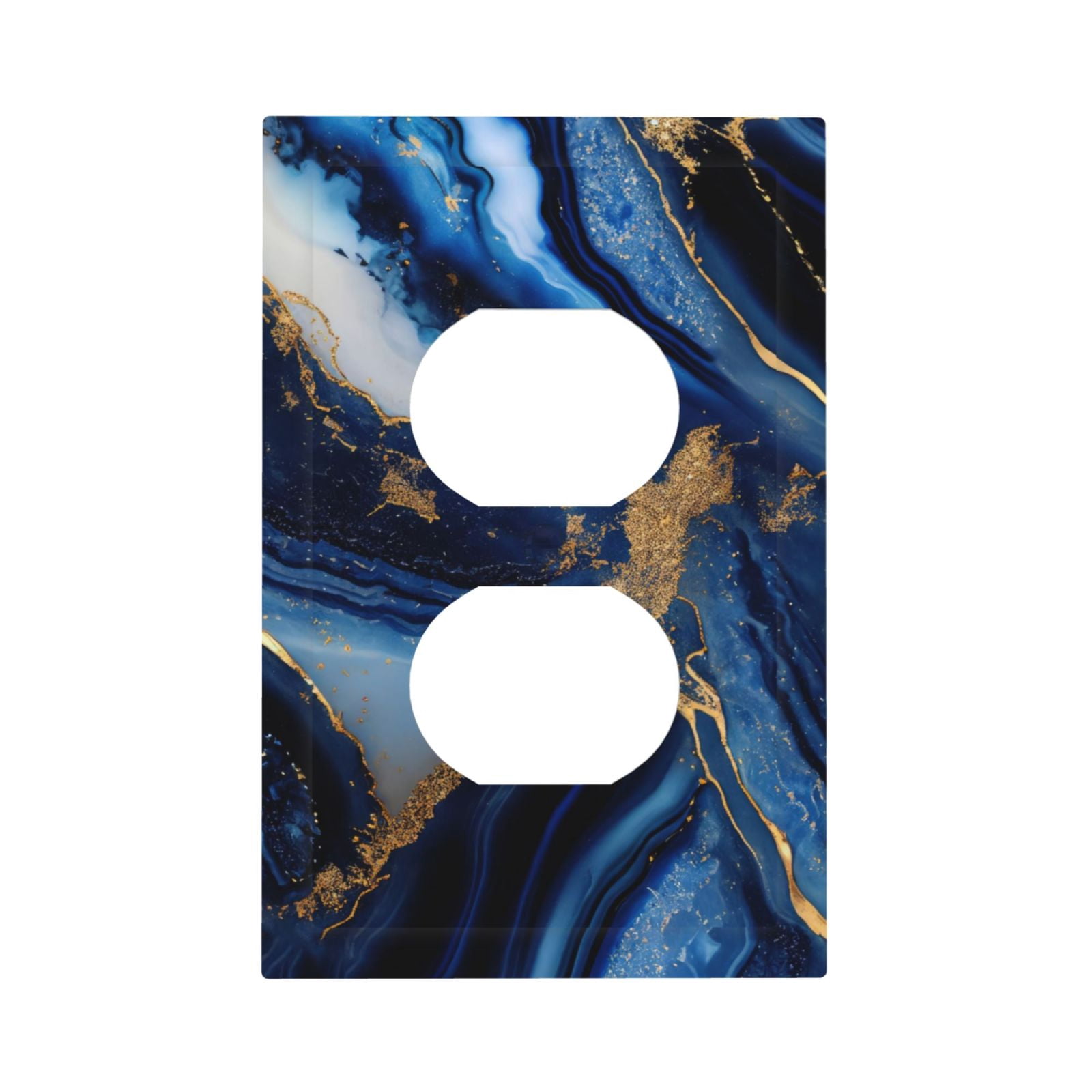 KLL Navy Blue Marble Pattern Electrical Outlet Covers, 3" x 5" 1 Pack ...