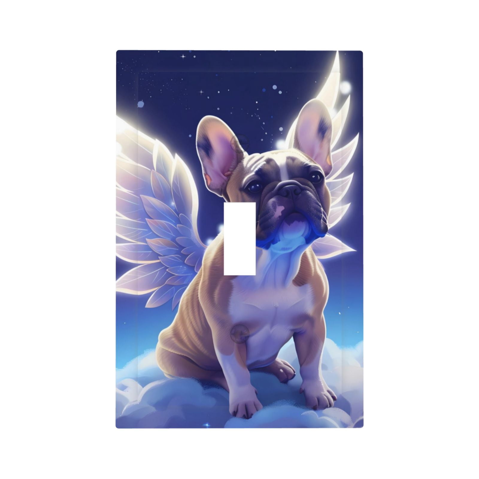 KLL Night Sky Winged French Bulldog Pattern Electrical Outlet Covers, 3 ...