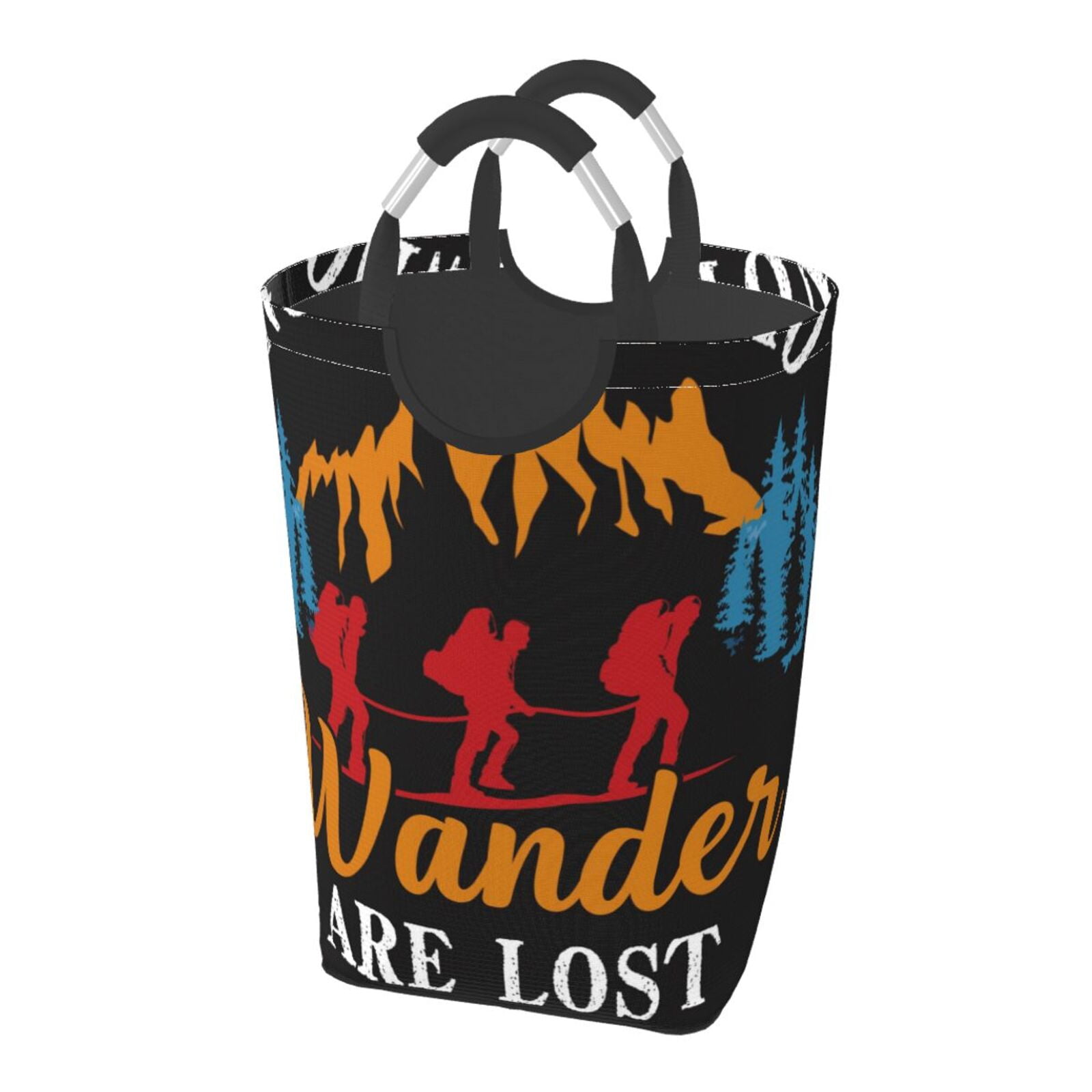 KLL Not All Who Wander Are Lost Hiking Laundry Hamper,Large Canvas ...