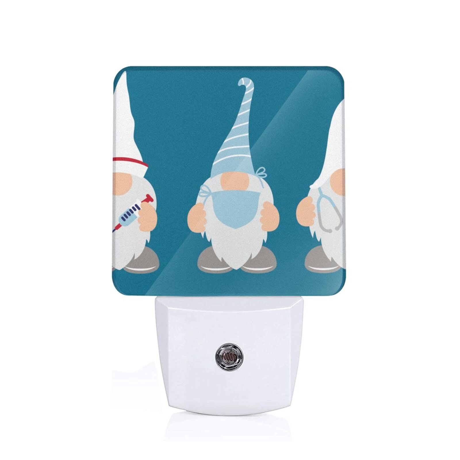 KLL Nurse Doctor Gnomes for Night Lights,Auto Sensor Night Lamp Plug in ...