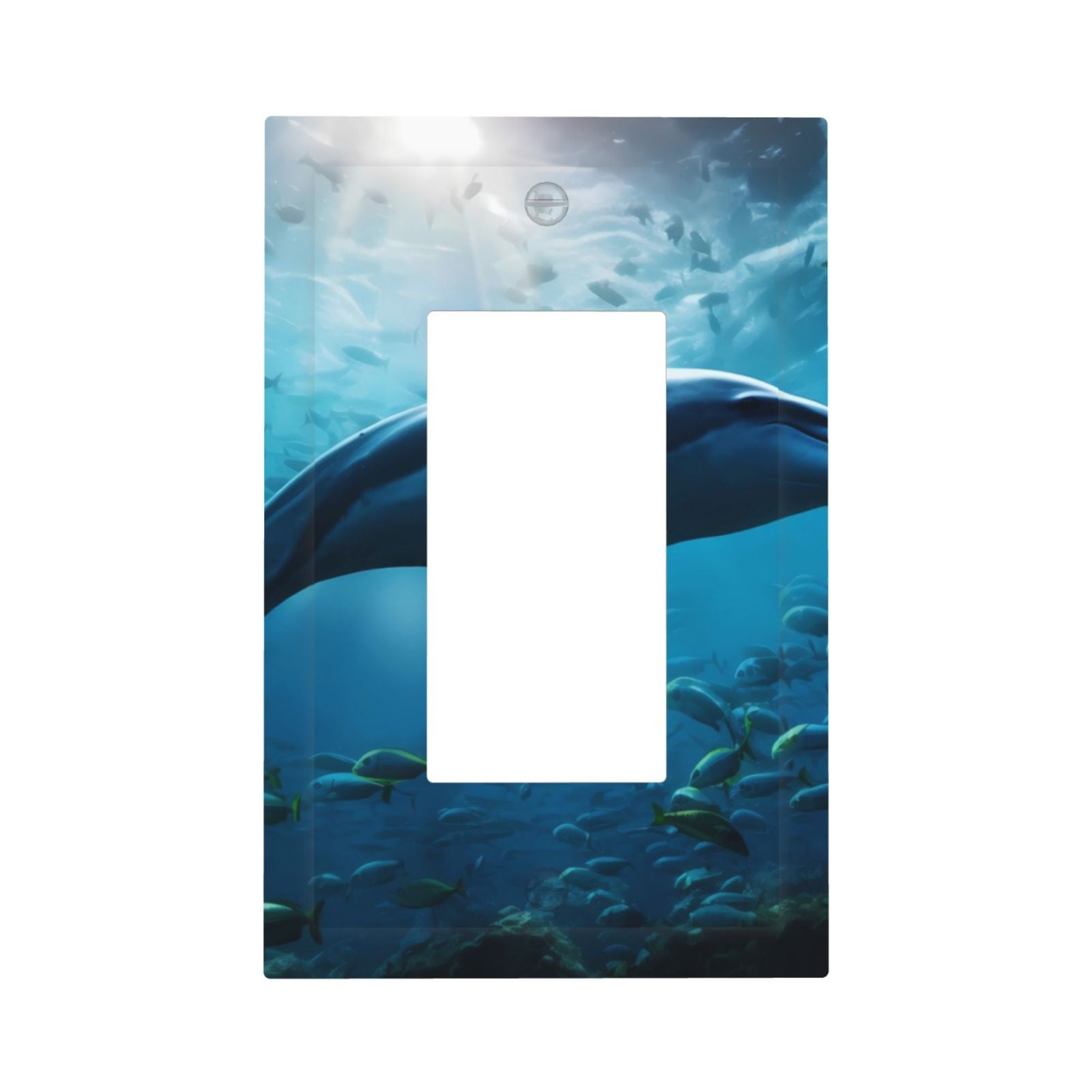 KLL Ocean Dolphin Fish School Pattern Electrical Outlet Covers, 3" x 5 ...