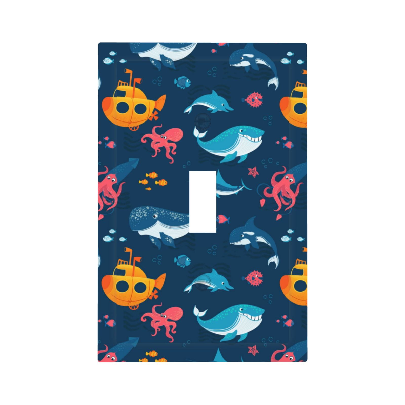 KLL Ocean Floor Animals Pattern Electrical Outlet Covers, 3" x 5" 1 ...